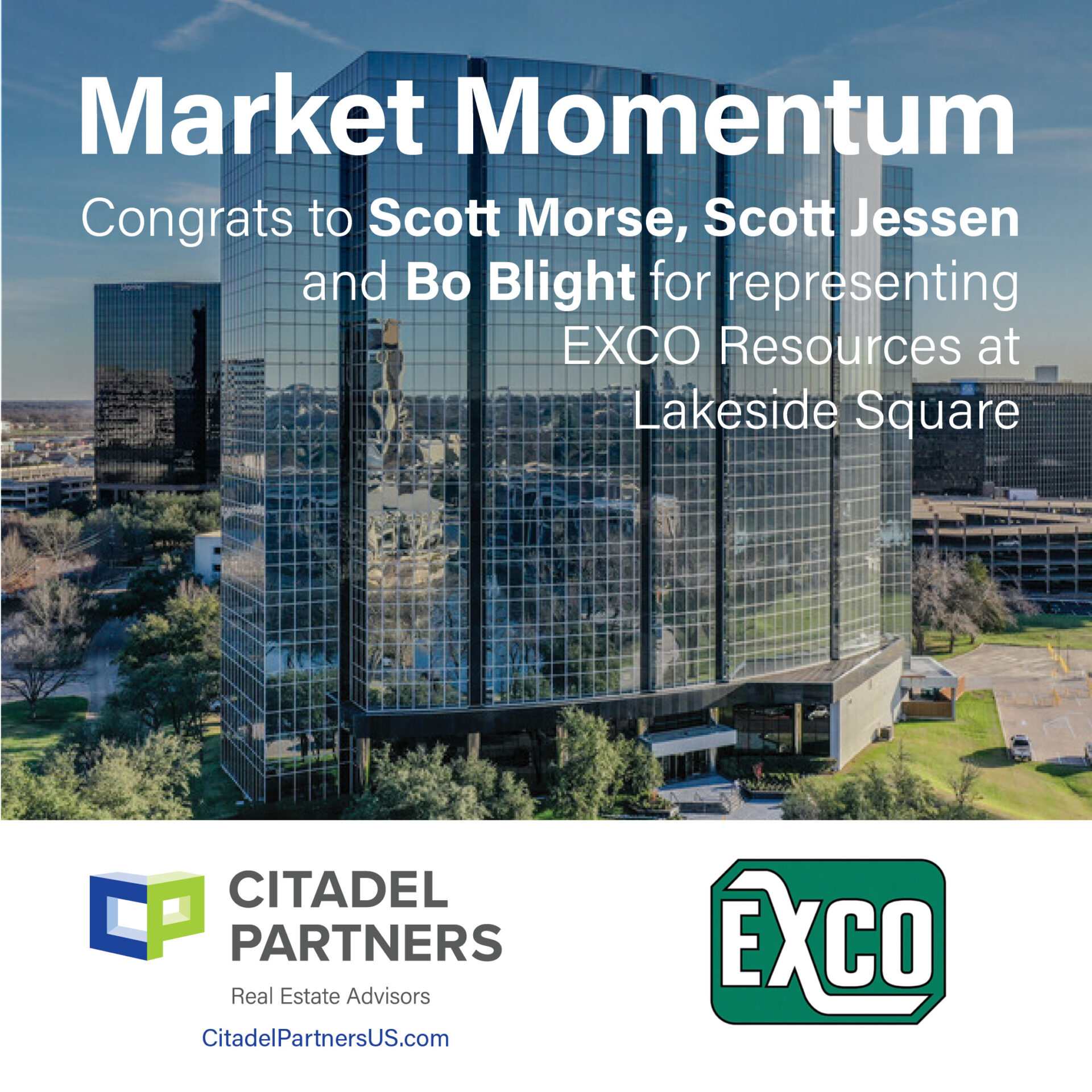 Deal Announcement – EXCO Resources, Inc. – Citadel Partners, LLC.