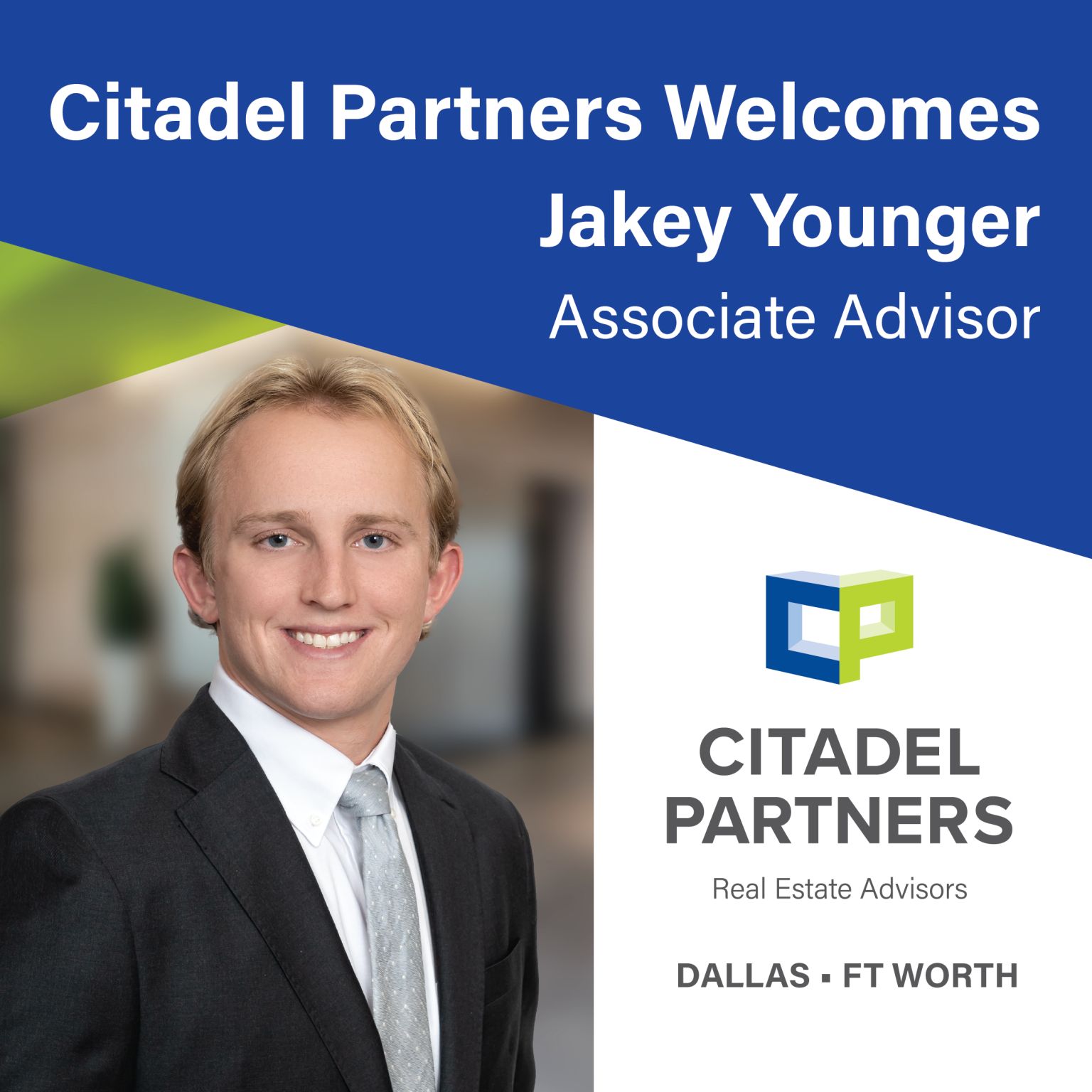 Citadel Partners Welcomes Jakey Younger – Citadel Partners, LLC.