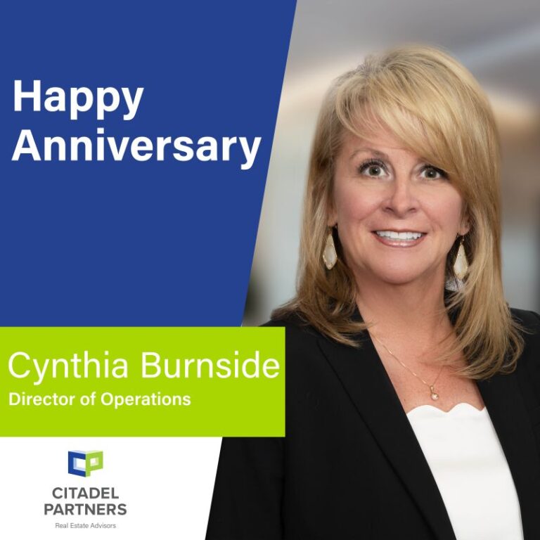 Congratulations on 5 Years, Cynthia! – Citadel Partners, LLC.