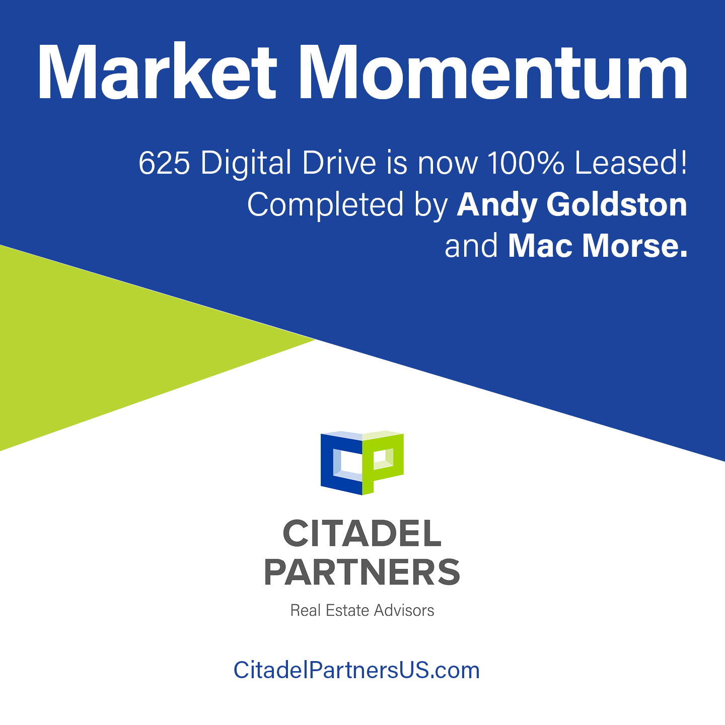 Deal Announcement – 625 Digital – Citadel Partners, LLC.